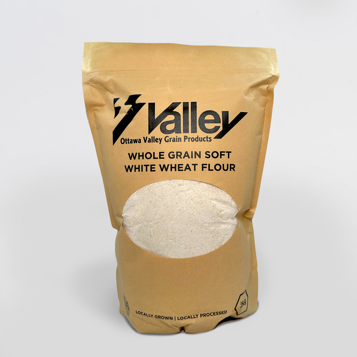 2kg Whole Grain Soft White Wheat Flour – Ottawa Valley Grain Products